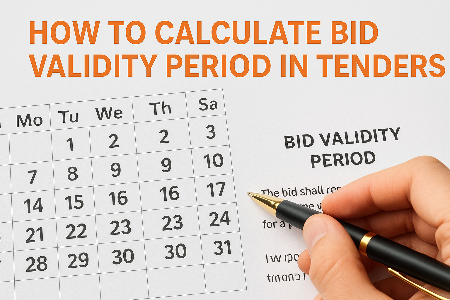 How To Calculate Bid Validity Period In Tenders (Examples) | Arched